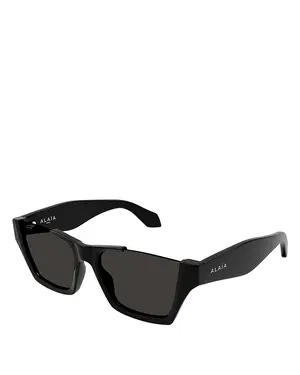 Alaïa Rectangular Sunglasses, 58mm - Black