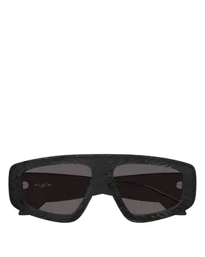 Alaïa Mask Sunglasses, 99mm - Black
