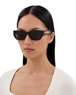 Bottega Veneta 52mm Rectangular Sunglasses