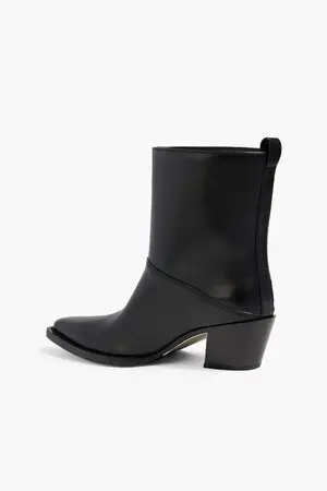 3.1 Phillip Lim Downtown Leather Ankle Boots - Black