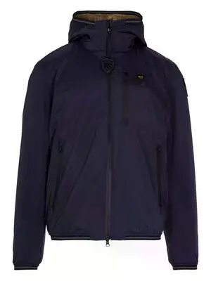 BLAUER. Hooded Zip-up Jacket - Blue