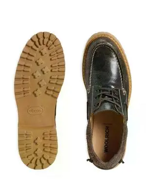 Woolrich Leather Lace-up Boat Shoes