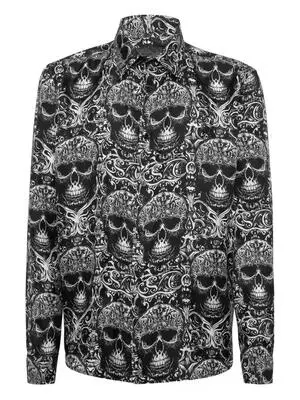 Philipp Plein Skull-print Shirt - Black