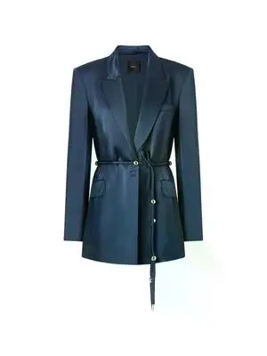 Pinko Carillon Belted Jacket - Blue