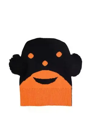 WALTER VAN BEIRENDONCK Pompom Beanie - Black