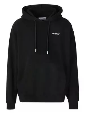 Off-white Ribbed Sweatshirts Hoodies For Men