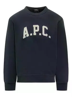 A.p.c. Harris Logo Sweatshirt - Blue