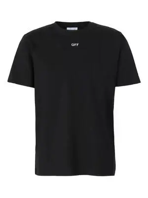 Off-White Graphic Print Round-neck T-shirt - Black