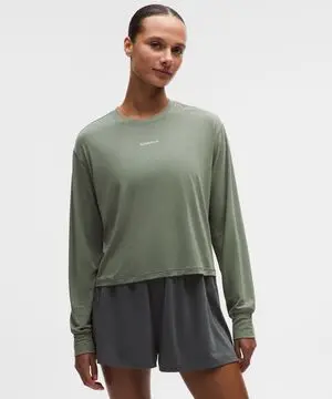 Lululemon Jersey Training Long-sleeve Shirt - Willow Leaf