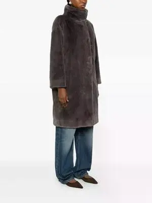 Herno Funnel-neck Coat - Grey