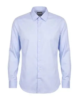 Emporio Armani Shirt Sky Size Cotton, Elastolefin