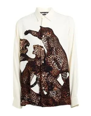 Just Cavalli Shirt Ivory Size Viscose - White