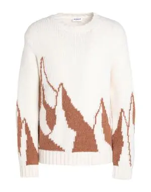 DONDUP Knitted Sweater In Alpaca Wool Blend - White