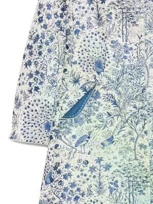 Shiatzy Chen Scape-of-curve Coat - Blue