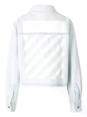 Off-White Striped Button Jacket