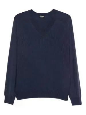 Zegna V Neck Sweaters For Men