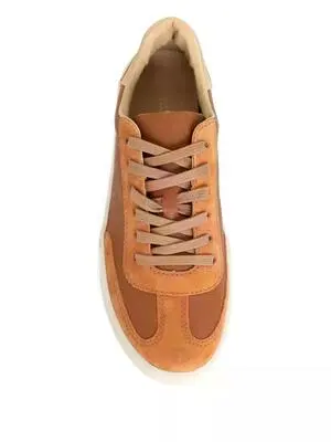 STUDIO CHOFAKIAN Suede Panel Lace-up Sneakers