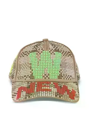 WALTER VAN BEIRENDONCK Embellished Cap - Brown