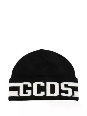 Gcds Logo-knit Wool Beanie