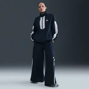 Nike Sportswear Wide-leg Woven Pants - Blue