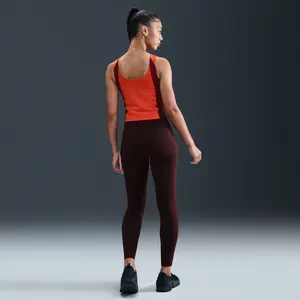 Nike Universa High-waisted 7/8 Leggings With No Front Seam - Red