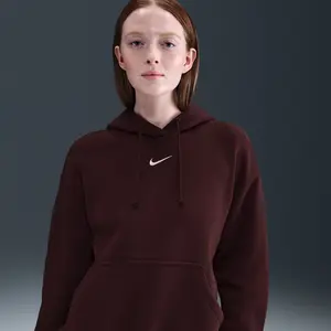 Nike Sportswear Phoenix Fleece Oversized Pullover Hoodie - Red
