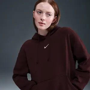 Nike Sportswear Phoenix Fleece Oversized Pullover Hoodie - Red
