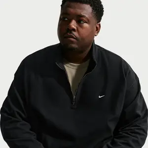 Nike Solo Swoosh Fleece Quarter-zip Top