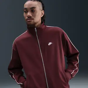 Nike Sportswear Club Oversized Knit Track Jacket - Red