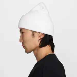 Nike Peak Swoosh Beanie - White