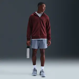 Nike Dri-fit Uv Full-zip Performance Hoodie - Red