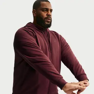 Nike Dri-fit Uv Full-zip Performance Hoodie - Red