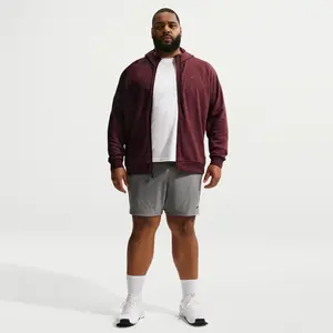 Nike Dri-fit Uv Full-zip Performance Hoodie - Red