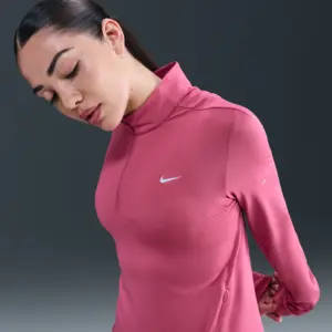 Nike Swift Dri-fit Uv 1/4-zip Running Top - Purple