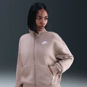 Nike Sportswear Club Fleece Loose Track Jacket - Brown