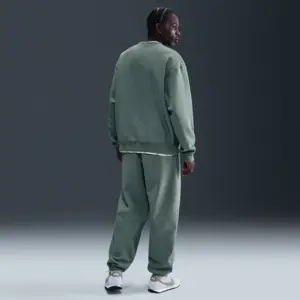 Nike Solo Swoosh Cuffed Fleece Pants - Grey