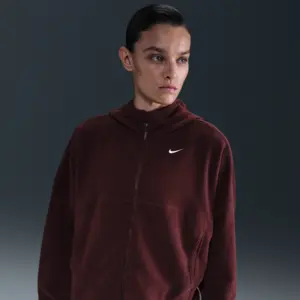 Nike One Therma-fit Full-zip Top - Red