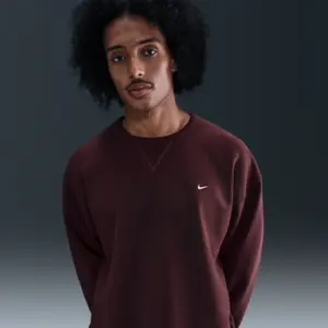 Nike Solo Swoosh Fleece Crew - Red