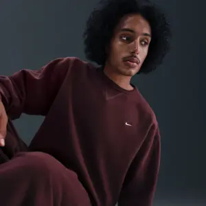 Nike Solo Swoosh Fleece Crew - Red