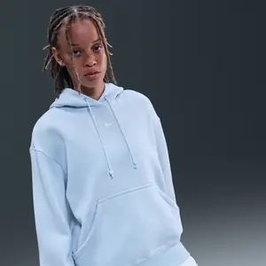 Nike Sportswear Phoenix Fleece Oversized Pullover Hoodie - Blue