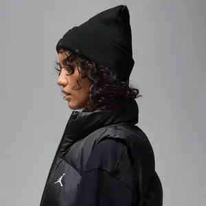 JORDAN Satin-lined Beanie - Black