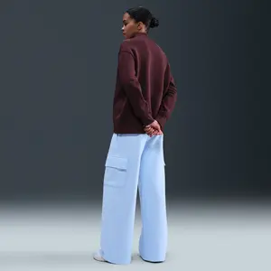 Nike Sportswear Phoenix Fleece Oversized 1/4-zip Long Sweatshirt - Red
