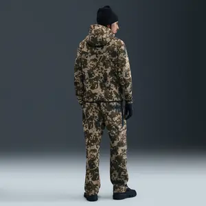 Nike Tech Open-hem Fleece Camo Pants - Brown