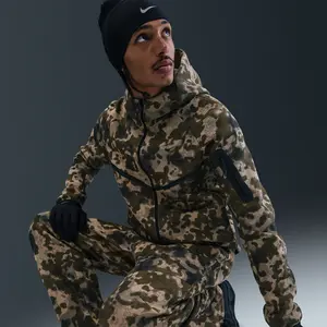 Nike Tech Open-hem Fleece Camo Pants - Brown