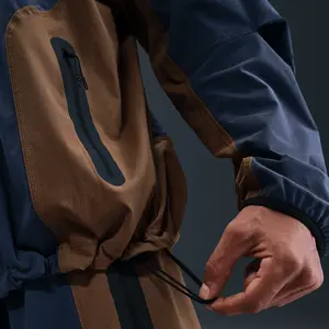 Nike Tech Dri-fit Woven Color-block Windrunner Loose Jacket - Blue