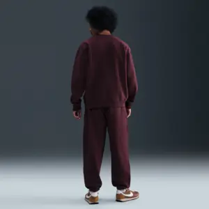 Nike Solo Swoosh Cuffed Fleece Pants - Red