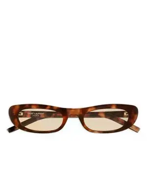 Saint Laurent Cat-eye Frame Sunglasses - Brown