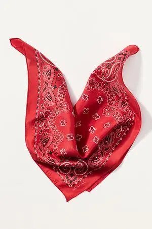 The Great. Silk Scarf - Red