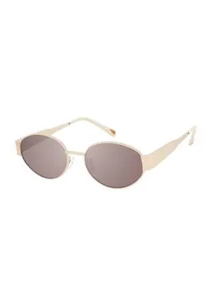 CIO Slim Metal Oval Sunglasses - One-color