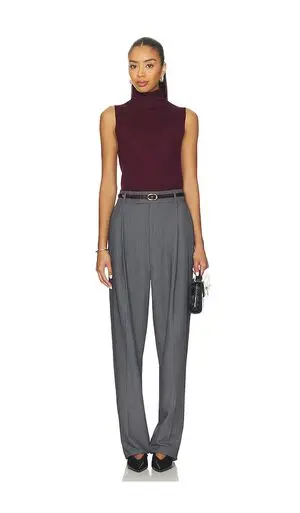 EAVES Alaska Sleeveless Knit Mockneck - Currant